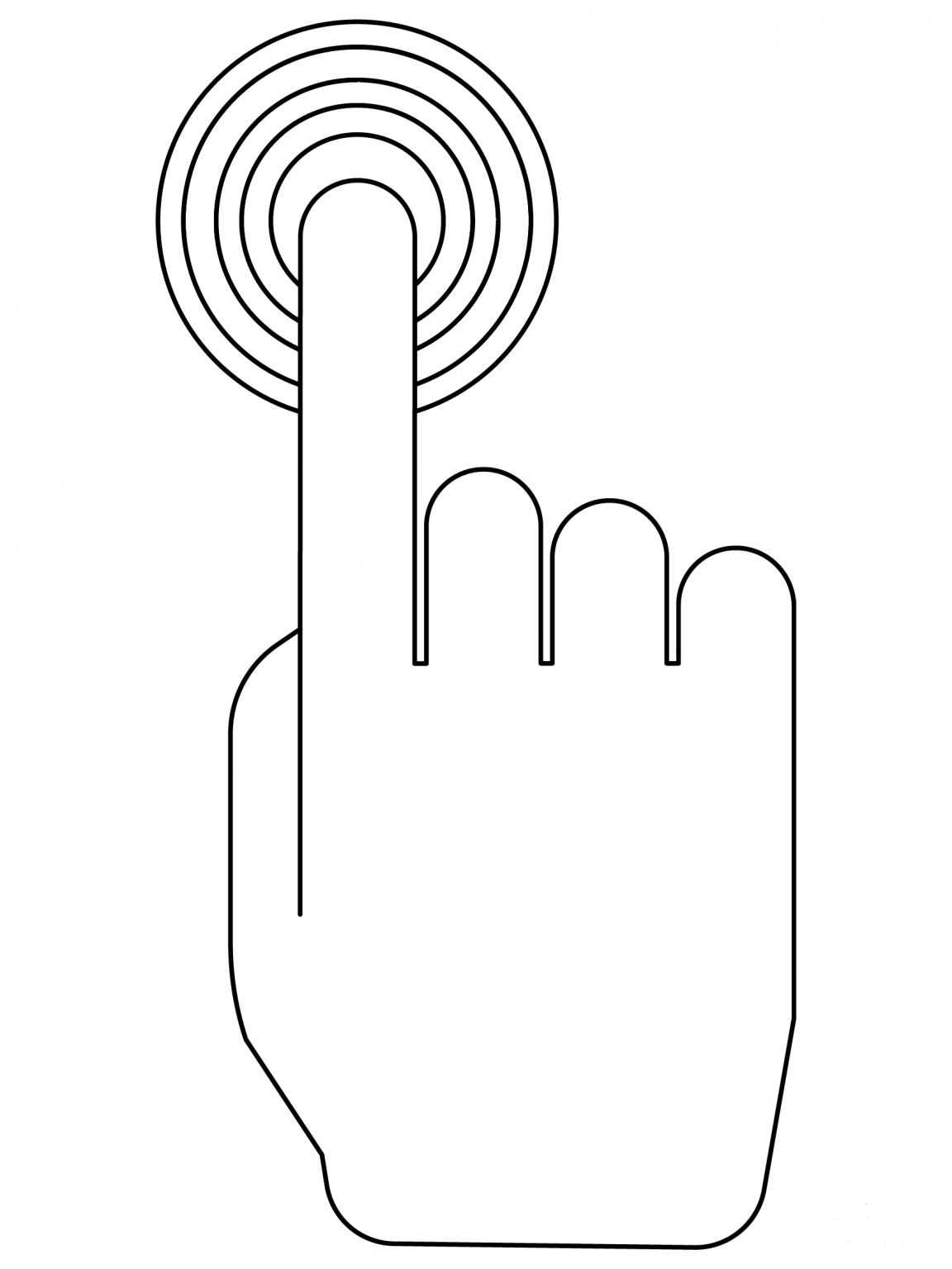 Touch coloring page - ColouringPages