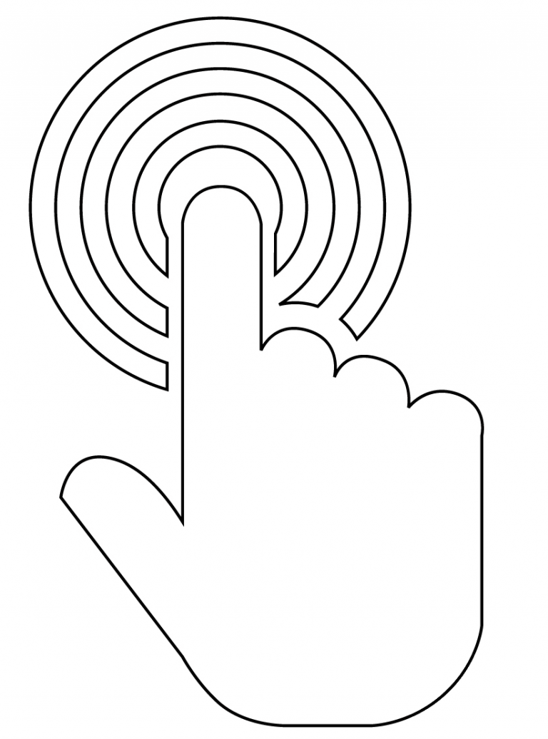 Touch coloring page - ColouringPages