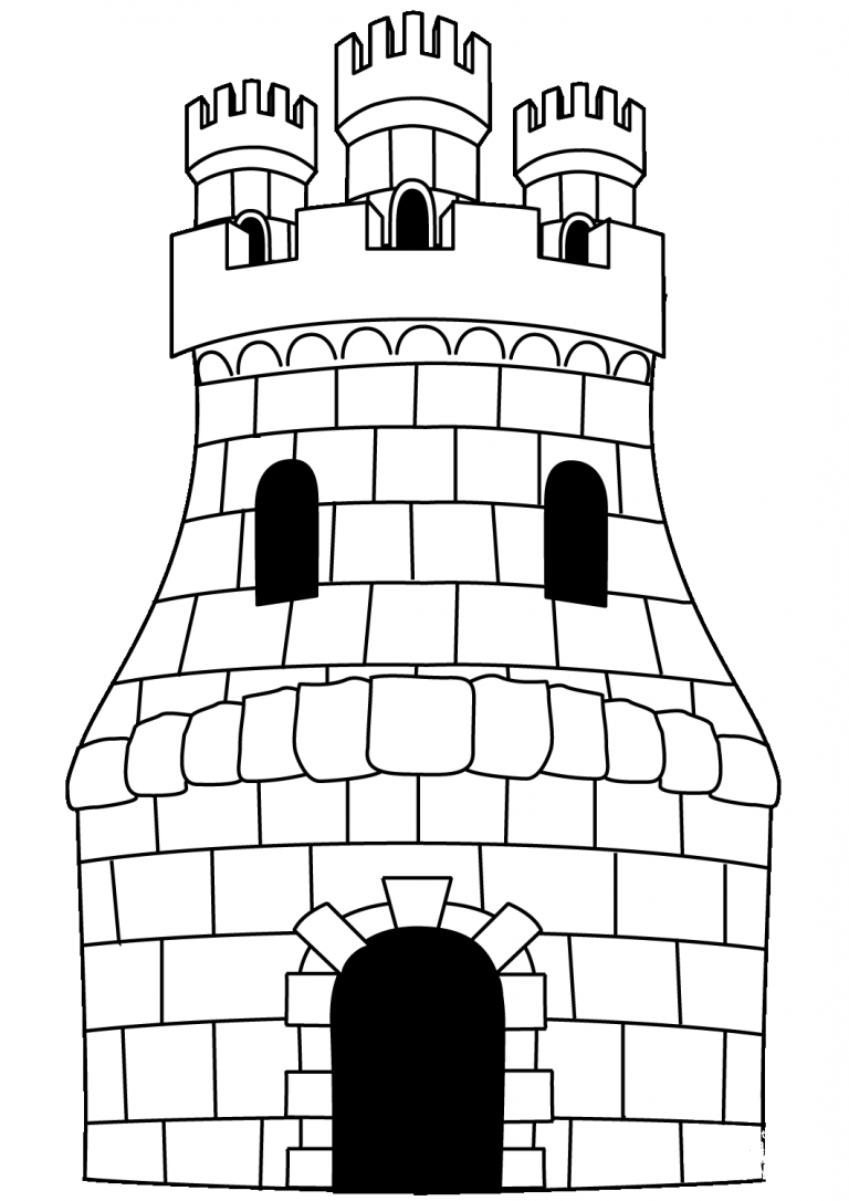 Tower coloring page - ColouringPages