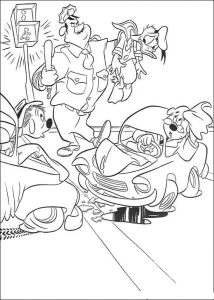 Traffic Collision coloring page - ColouringPages