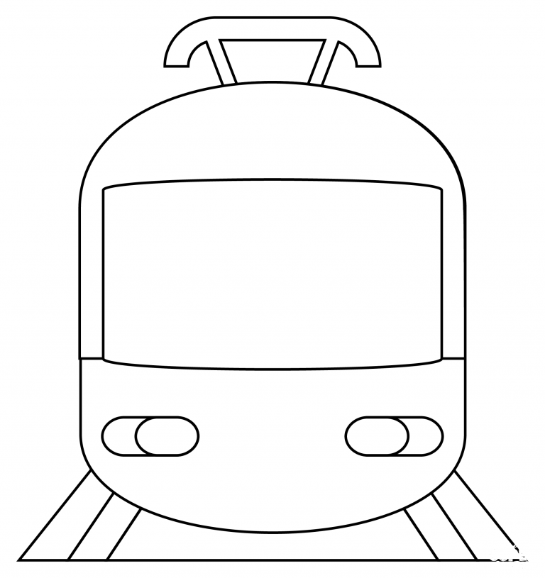 Tram coloring page - ColouringPages