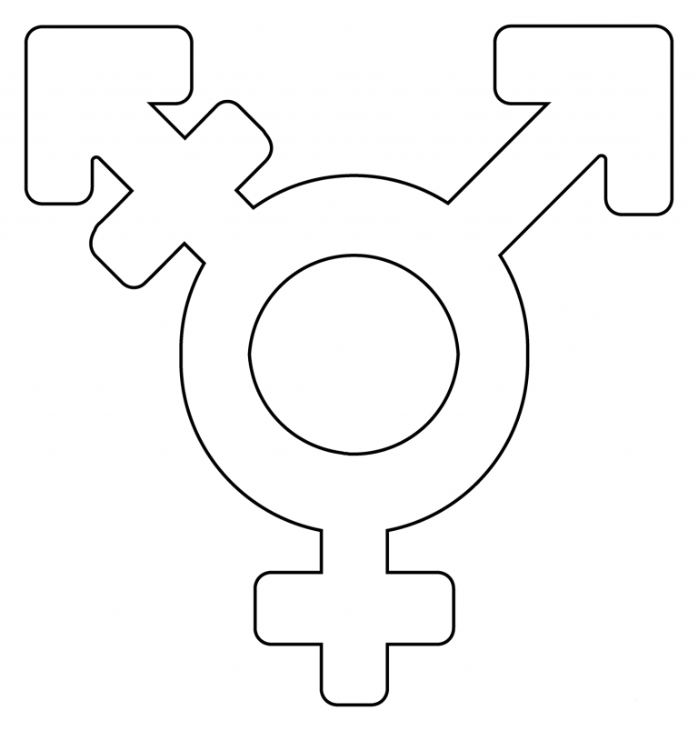 Transgender Symbol Emoji coloring page - ColouringPages