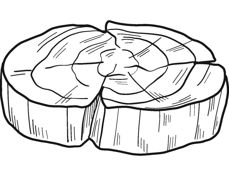 Tree Trunk coloring page - ColouringPages