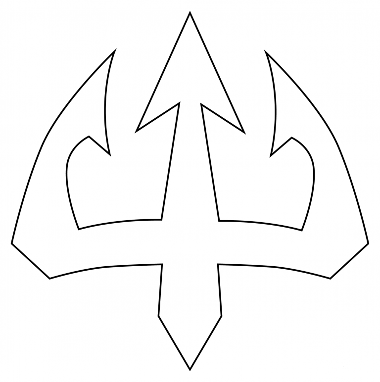 Trident Emblem coloring page - ColouringPages
