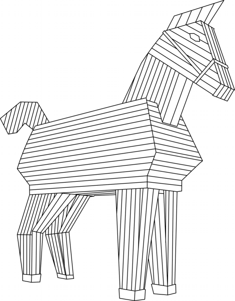 Trojan Horse coloring page - ColouringPages
