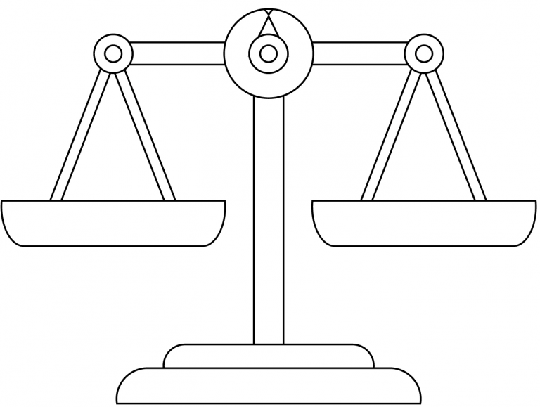 Balance Scale coloring page - ColouringPages