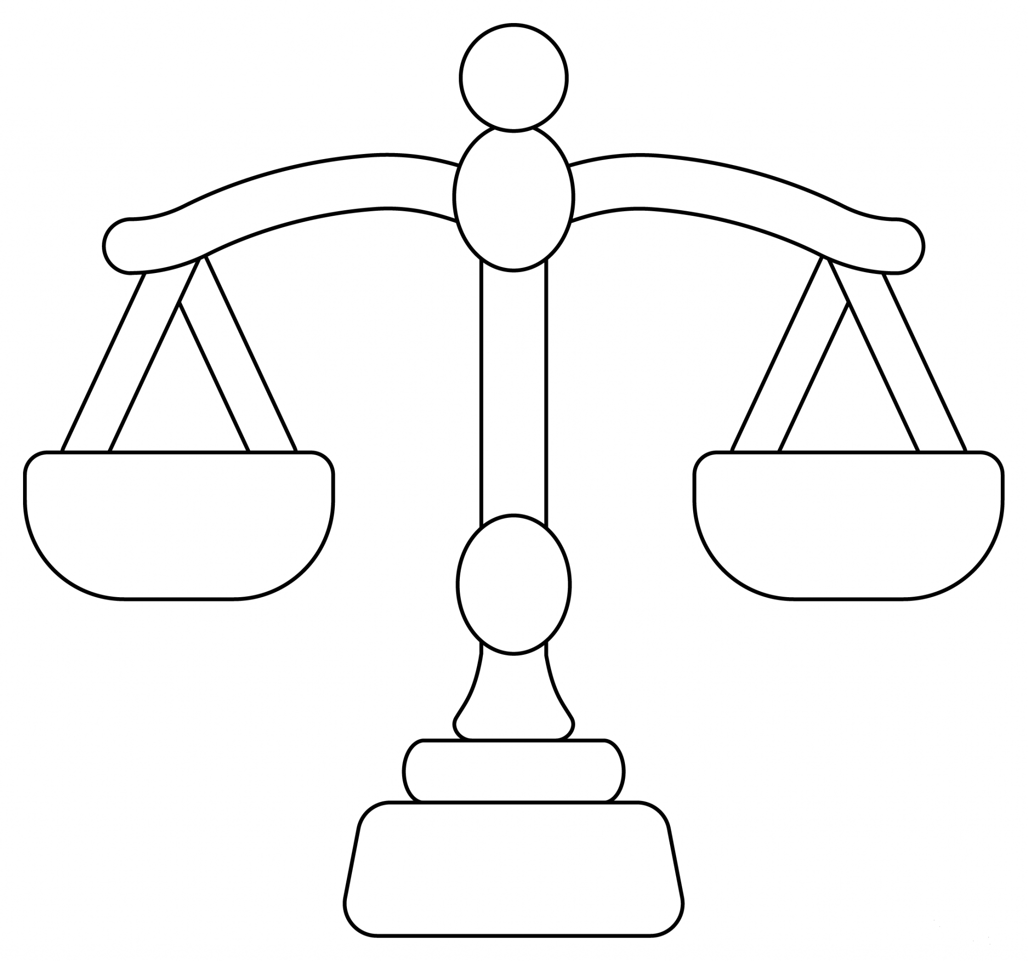 Balance Scale coloring page - ColouringPages
