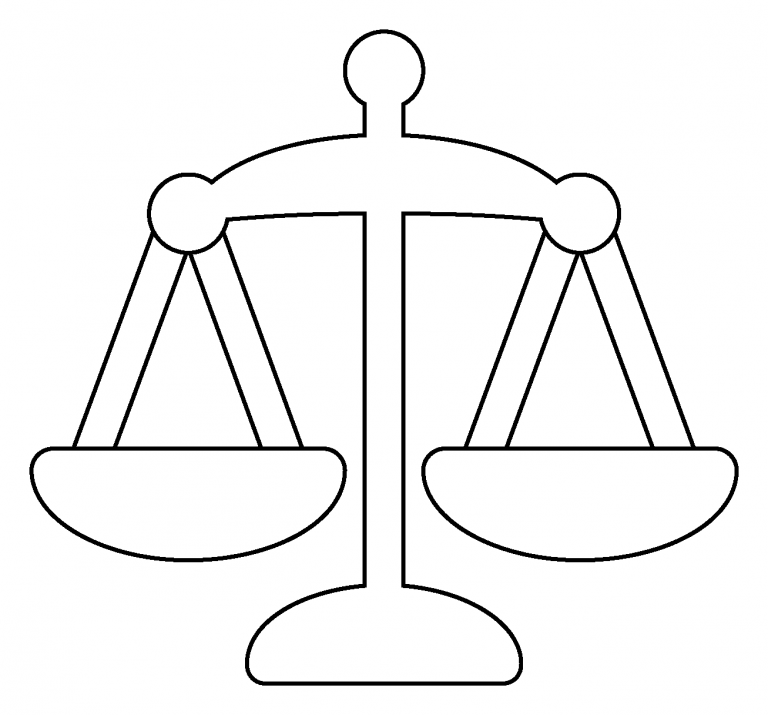 Balance Scale Emoji coloring page - ColouringPages