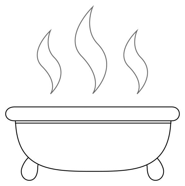 Bathtub Coloring Page Colouringpages