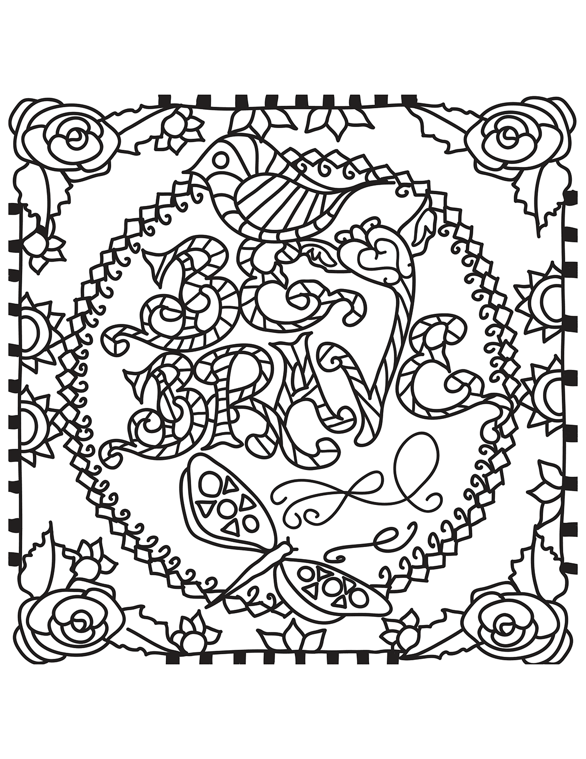 Be Brave coloring page - ColouringPages