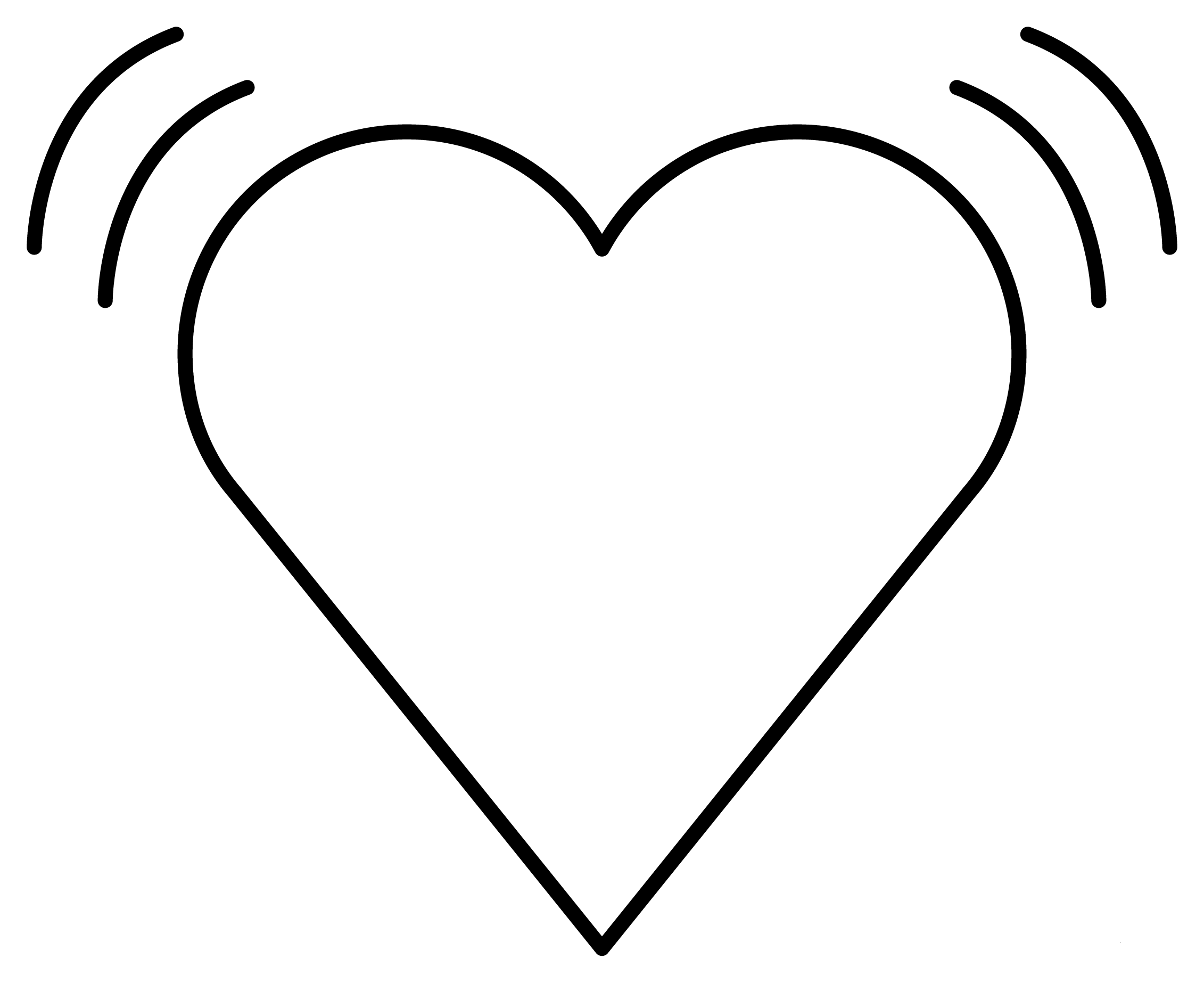 Beating Heart Emoji coloring page - ColouringPages