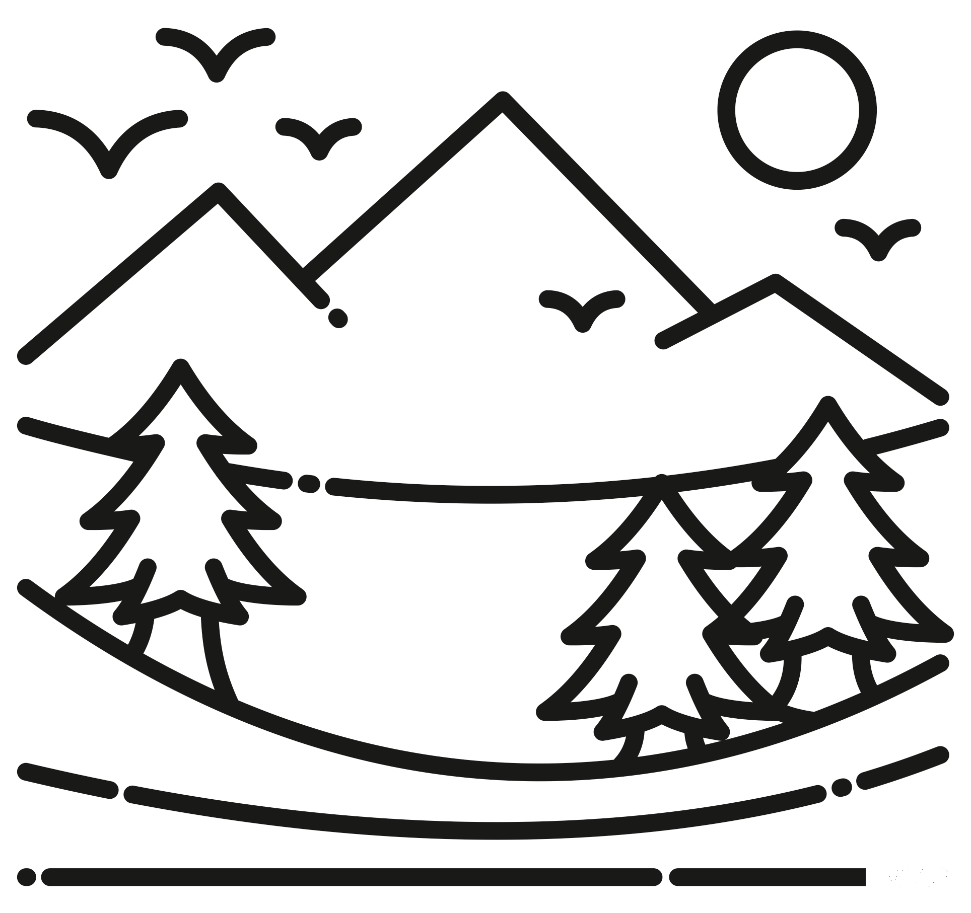 Valley coloring page - ColouringPages