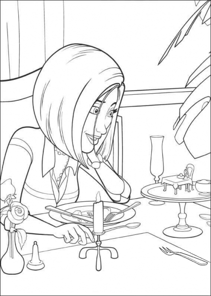 Vanessa Bloome dining coloring page - ColouringPages