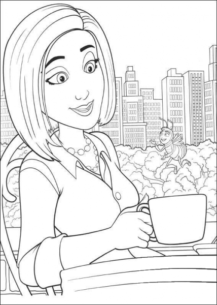 Vanessa Meets Barry coloring page - ColouringPages