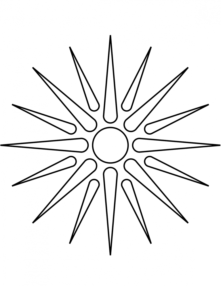 Vergina Sun coloring page - ColouringPages