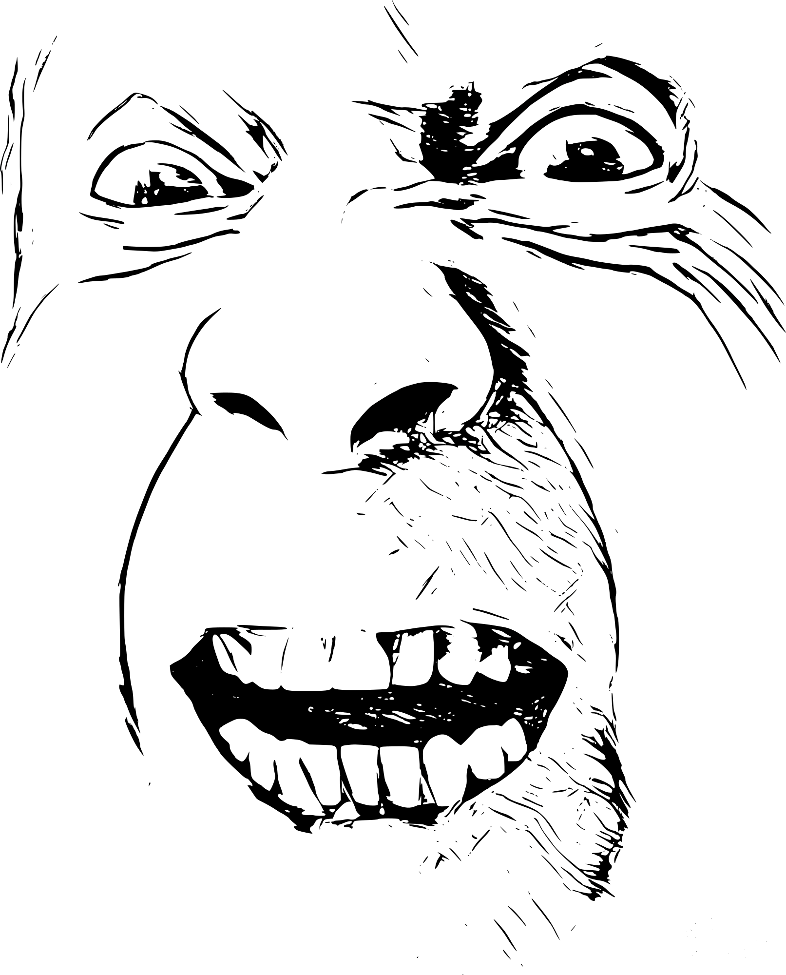 Vintage Angry Old Man coloring page - ColouringPages