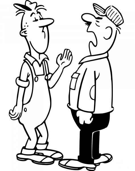 Vintage Argument coloring page - ColouringPages