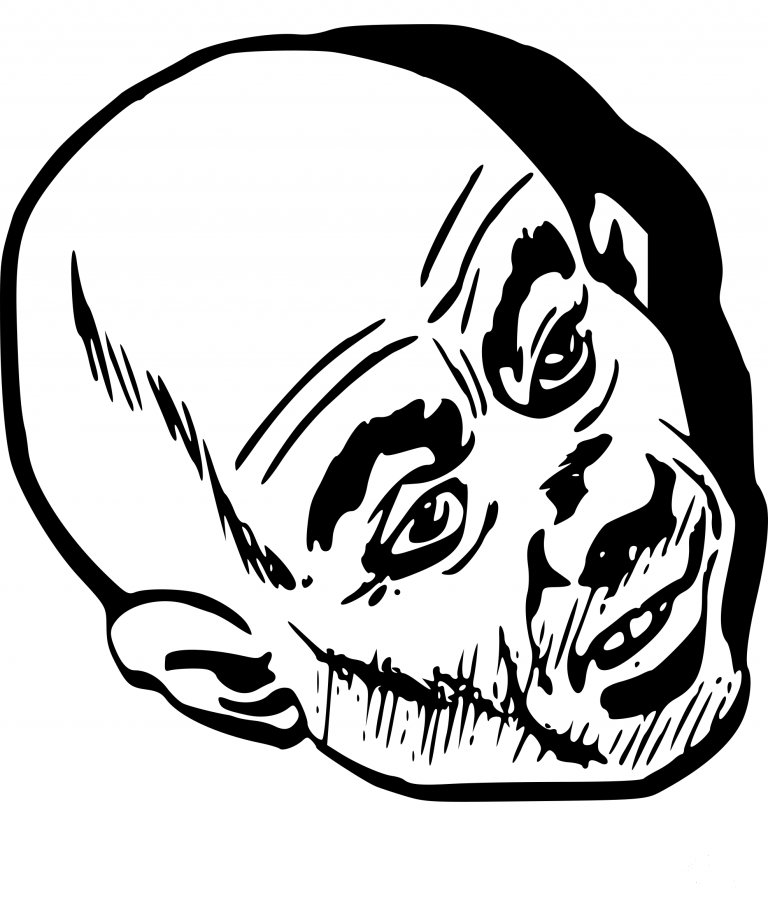 Vintage Bald Man coloring page - ColouringPages