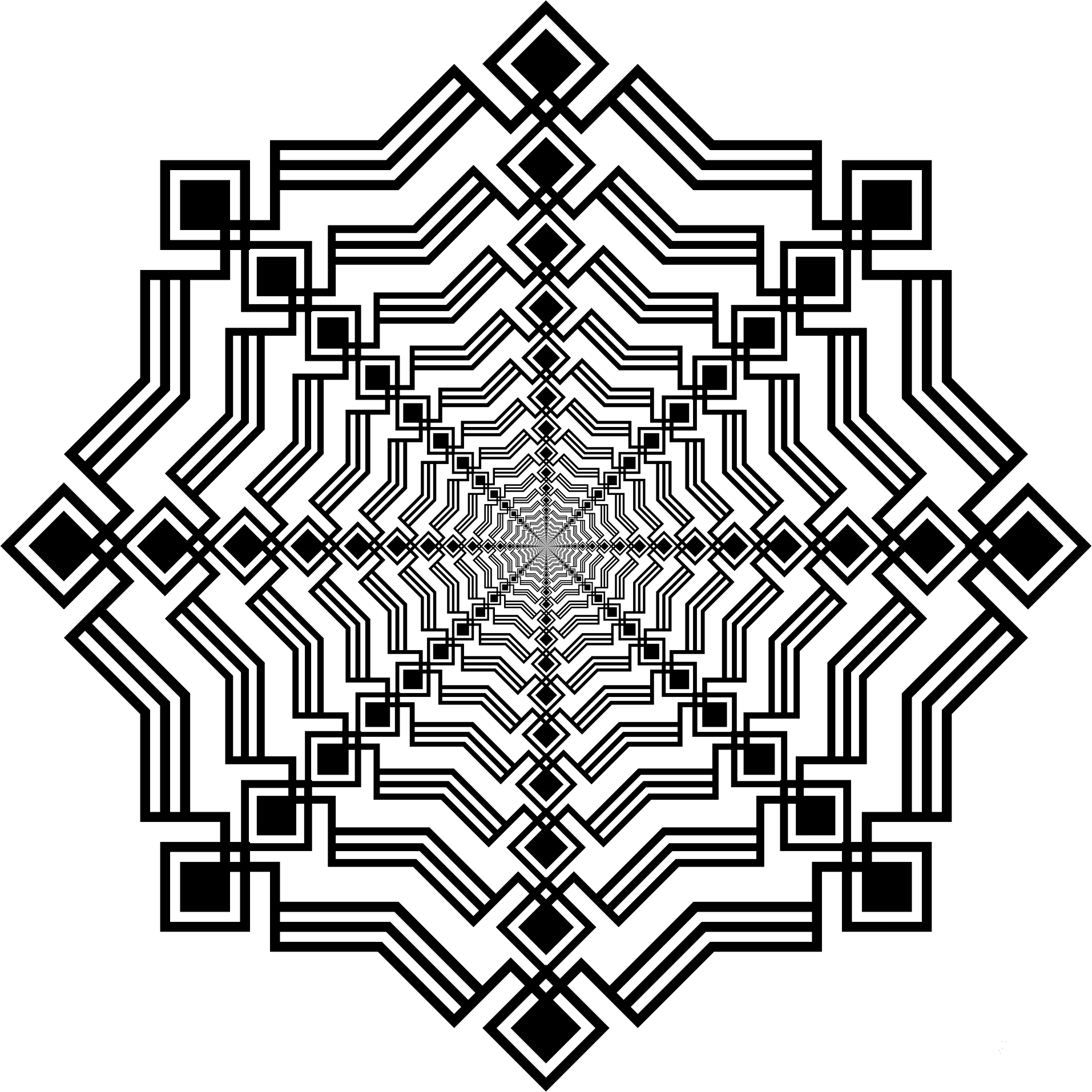 Vintage Border 34 Layered Derivative coloring page - ColouringPages