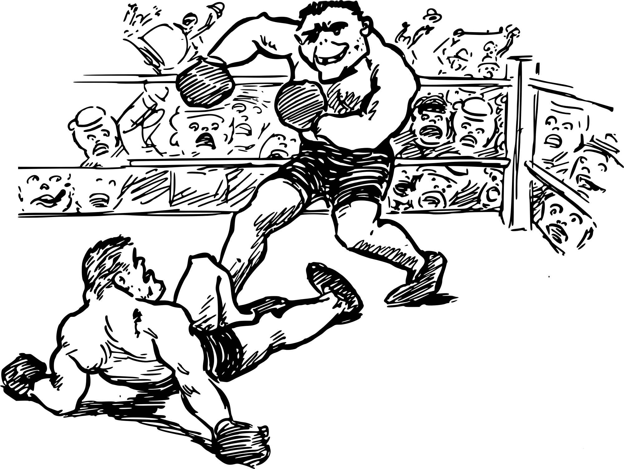 Vintage Boxing coloring page - ColouringPages