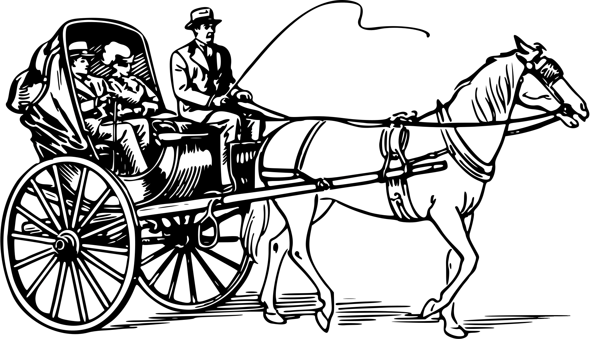 Vintage Calash coloring page - ColouringPages
