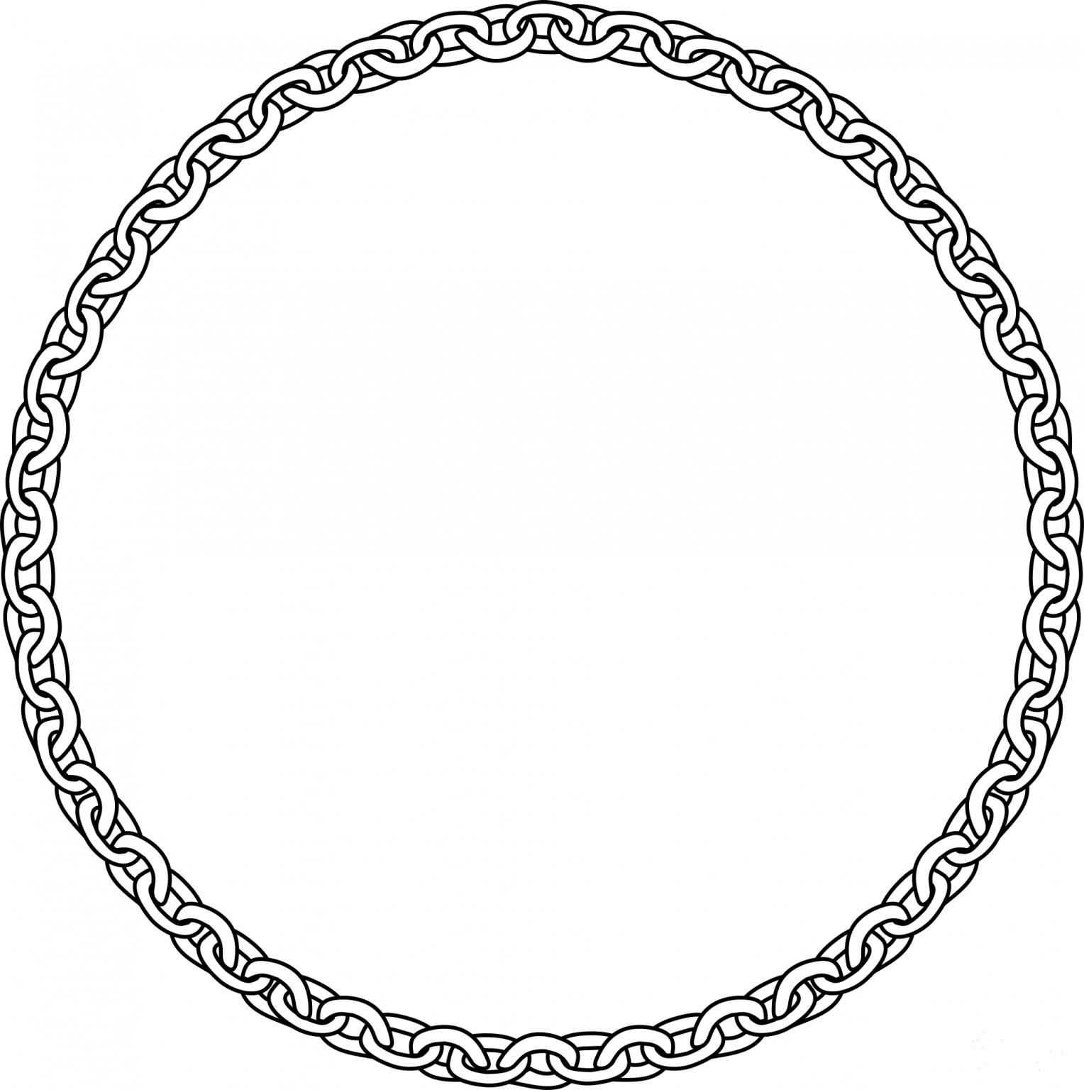 Vintage Chain Link Frame coloring page - ColouringPages