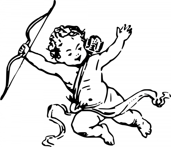 Vintage Cherub coloring page - ColouringPages