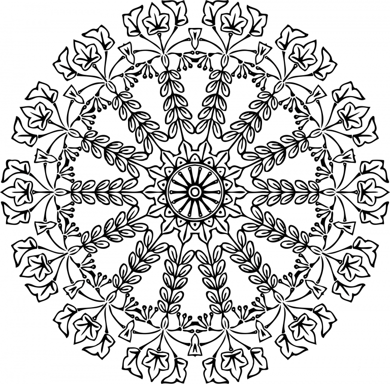 Vintage Circular Ornament coloring page - ColouringPages