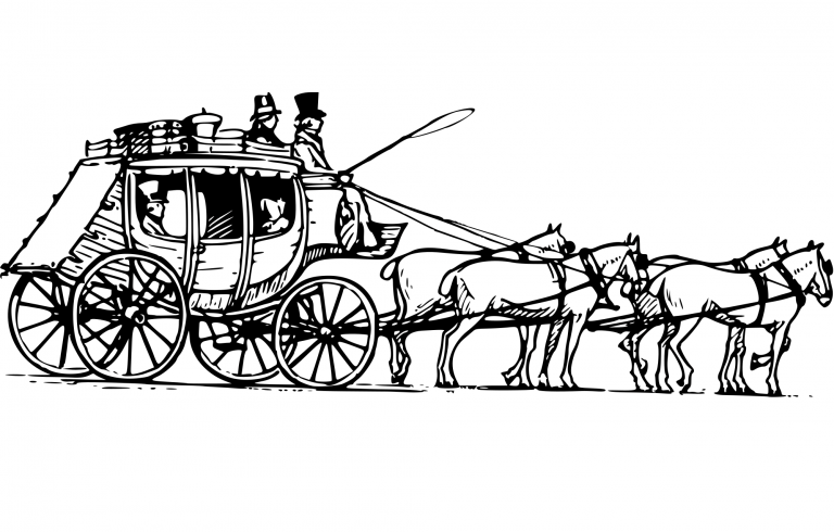 Vintage Coach coloring page - ColouringPages