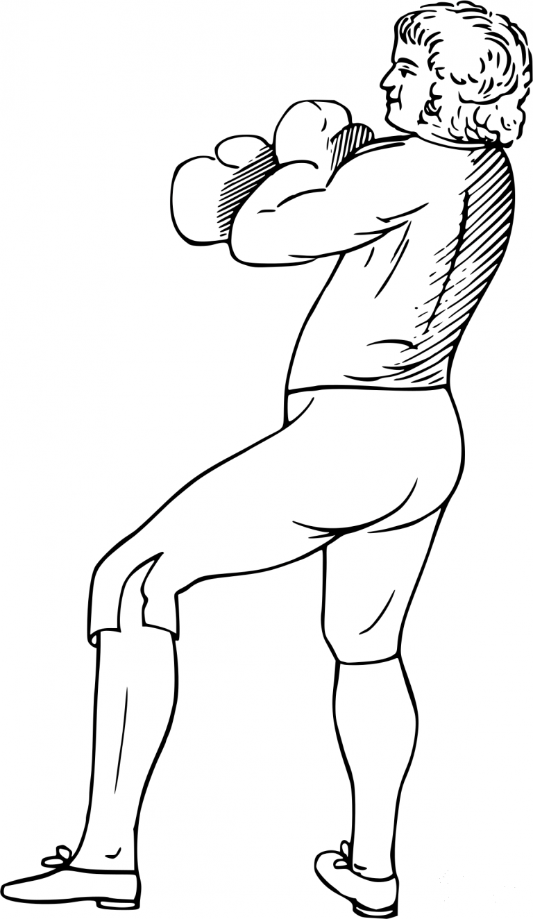 Vintage Comic Character - Fighter coloring page - ColouringPages