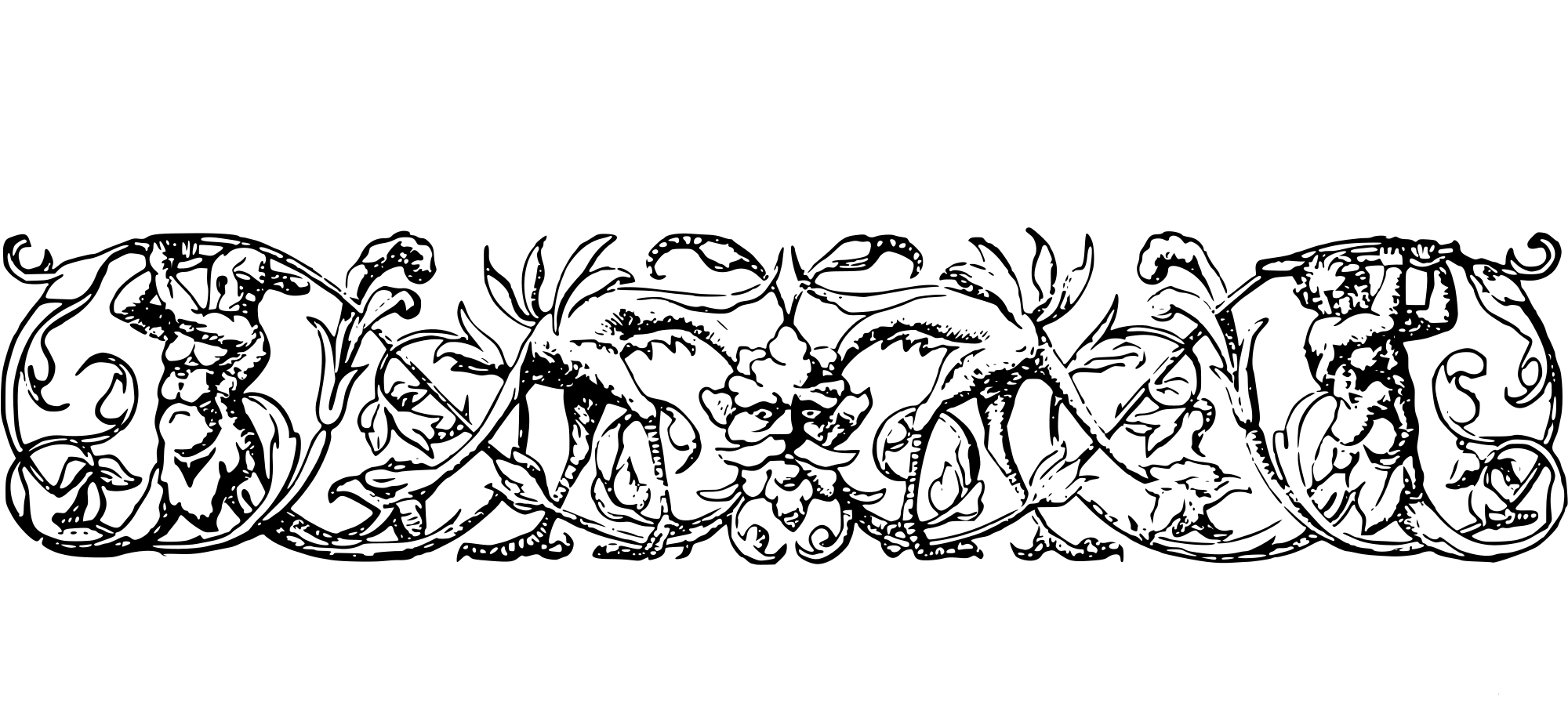 Vintage Decorative Divider coloring page - ColouringPages