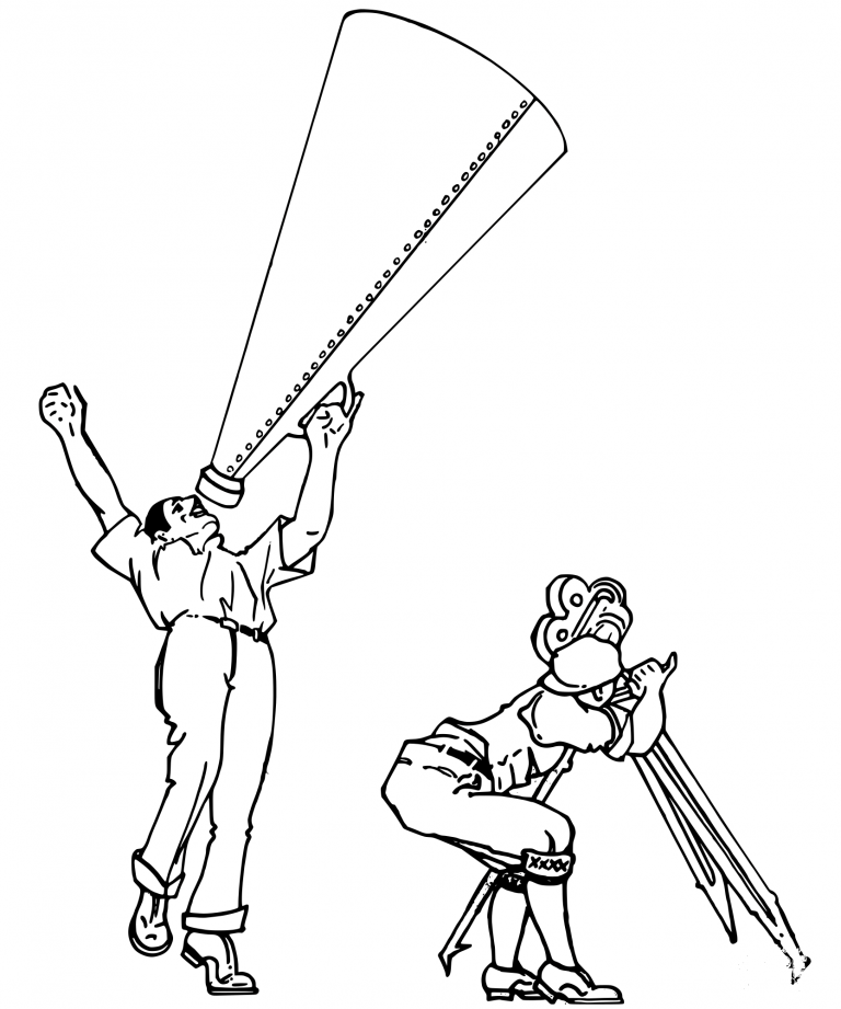 Vintage Director and Cameraman coloring page - ColouringPages