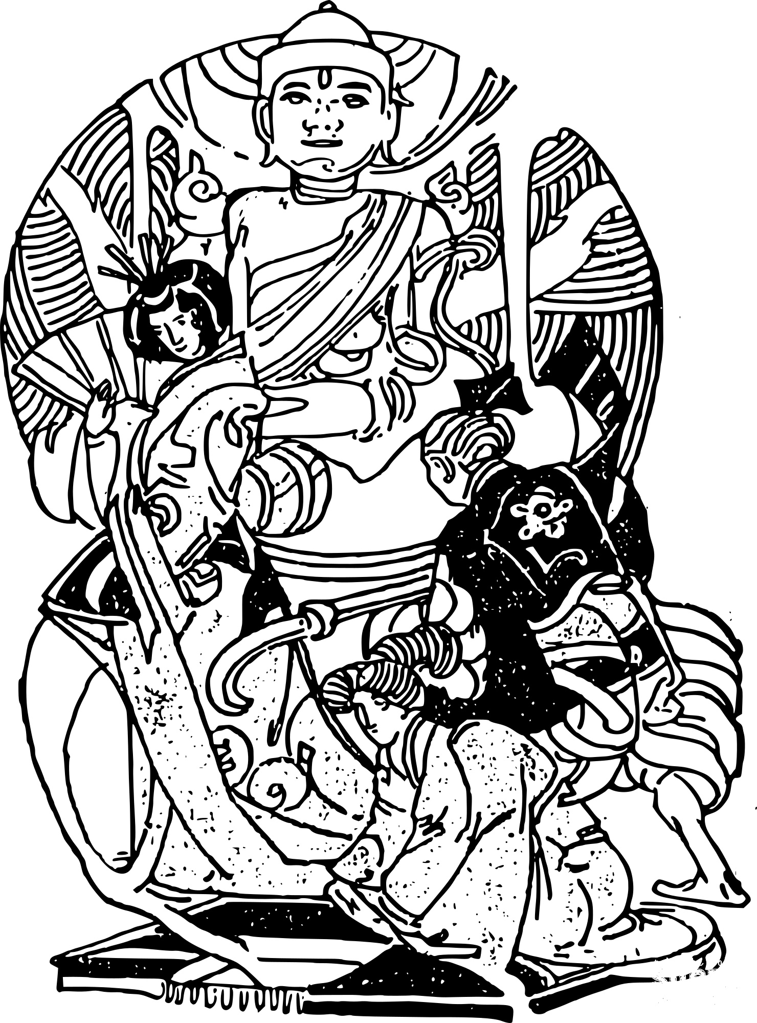 Vintage Empress Teimei coloring page - ColouringPages