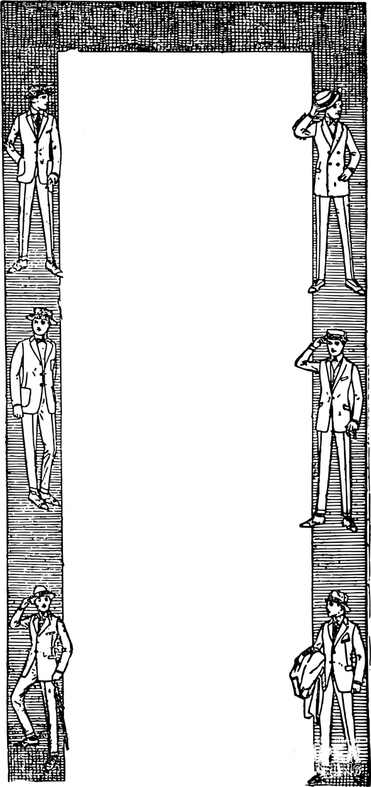 Vintage Faded Suits Frame coloring page - ColouringPages