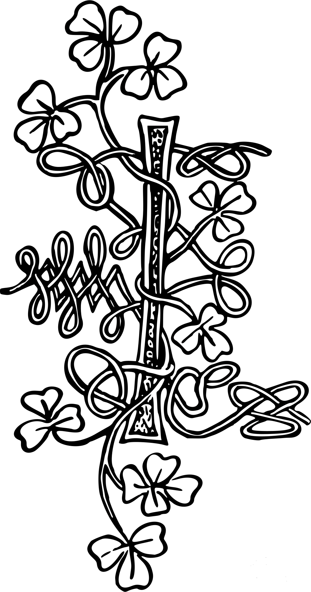 Vintage Floral Design coloring page - ColouringPages