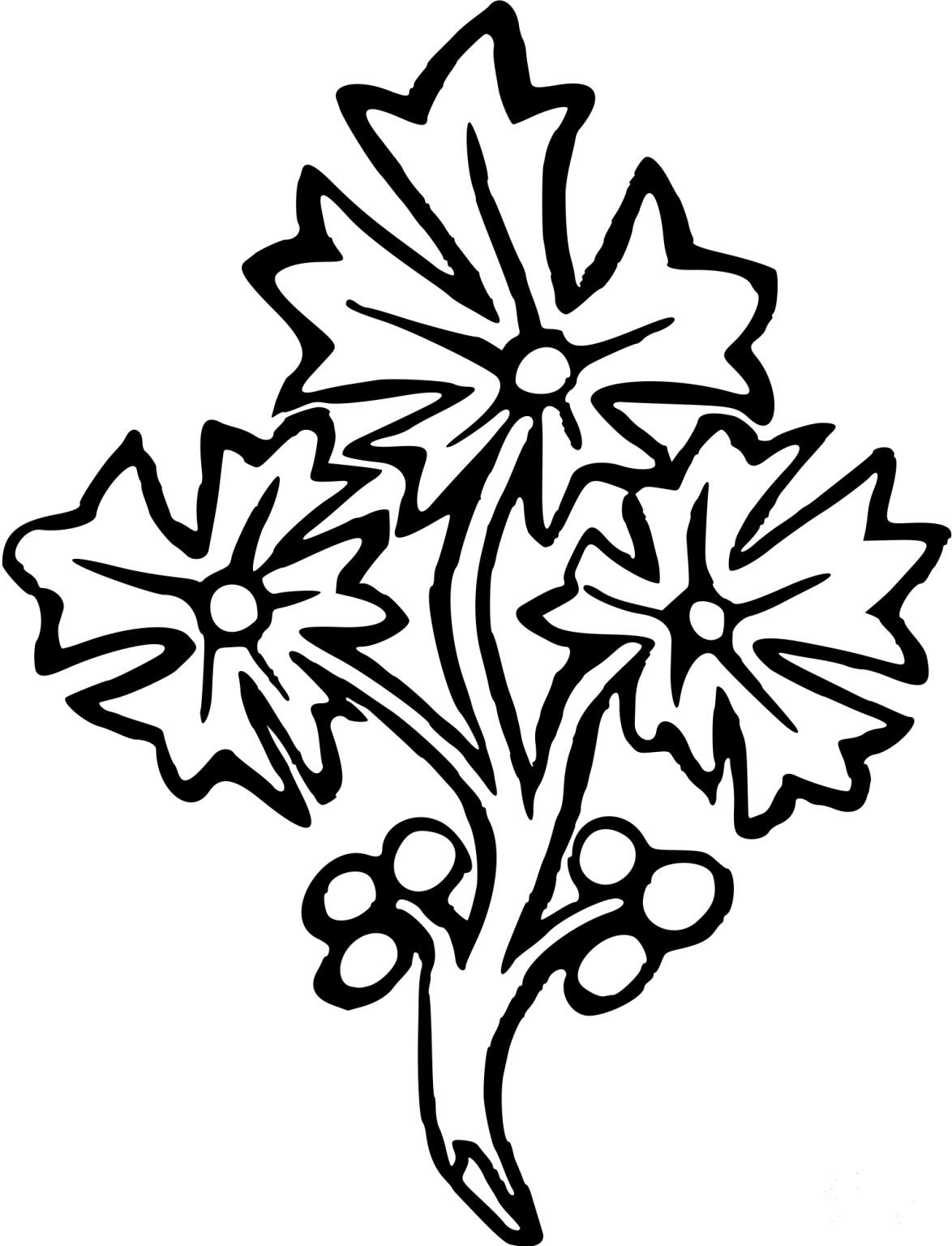 Vintage Flower coloring page - ColouringPages