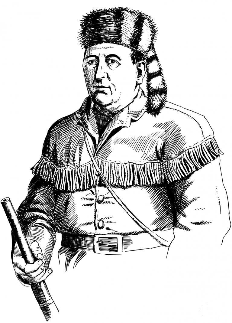 Vintage Frontier Man coloring page - ColouringPages