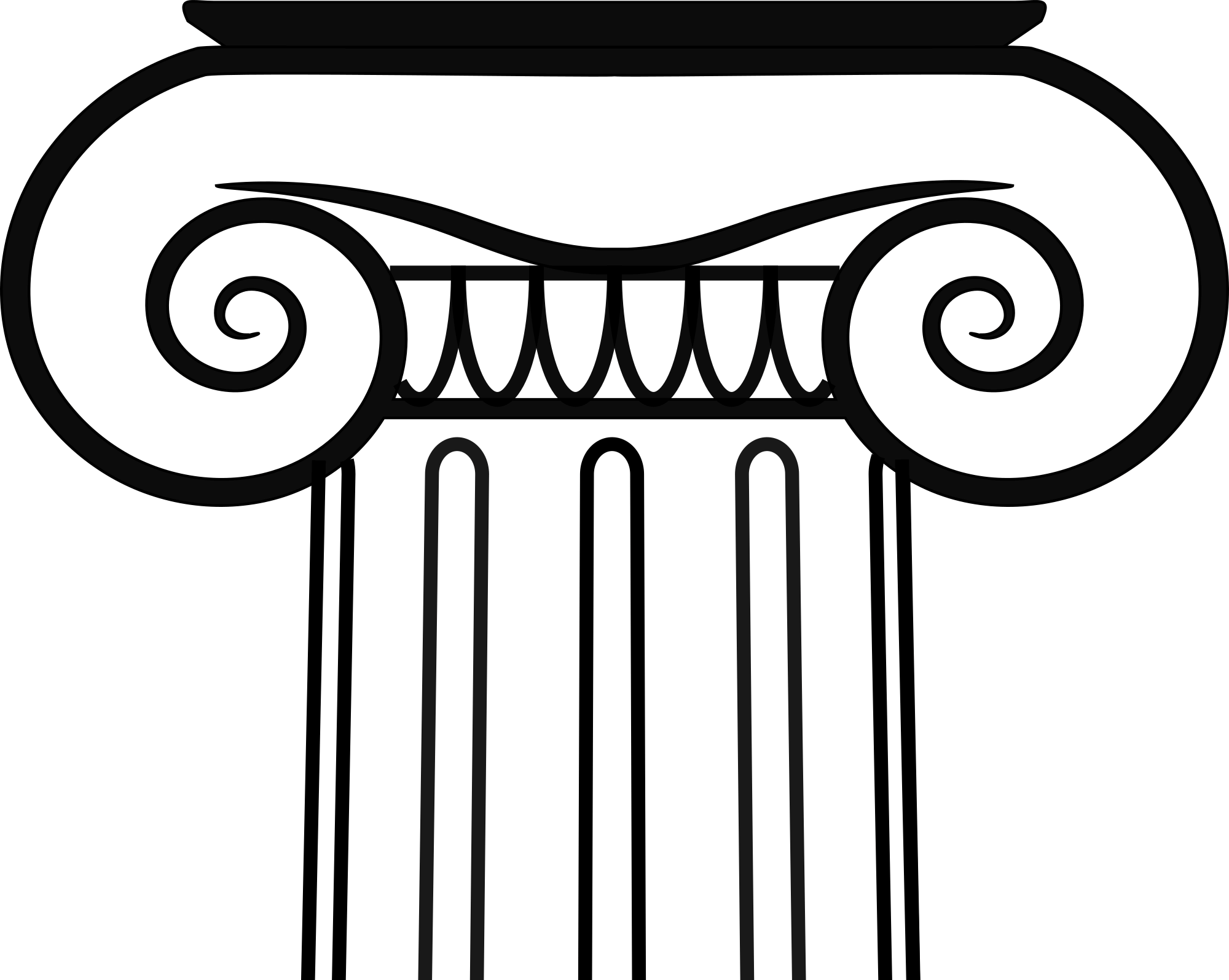 Vintage Head of Greek Column coloring page - ColouringPages