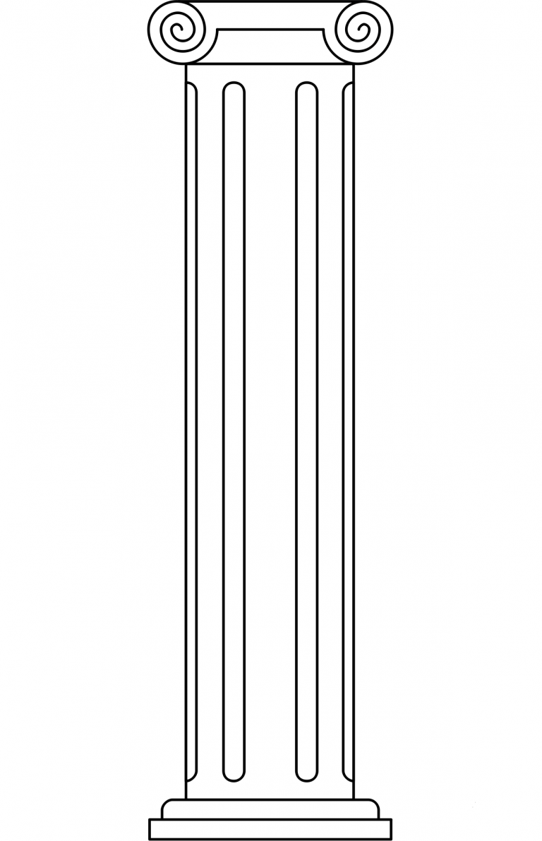 Vintage Heraldic Charge Greek Column coloring page - ColouringPages