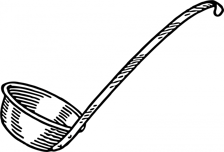 Vintage Ladle coloring page - ColouringPages