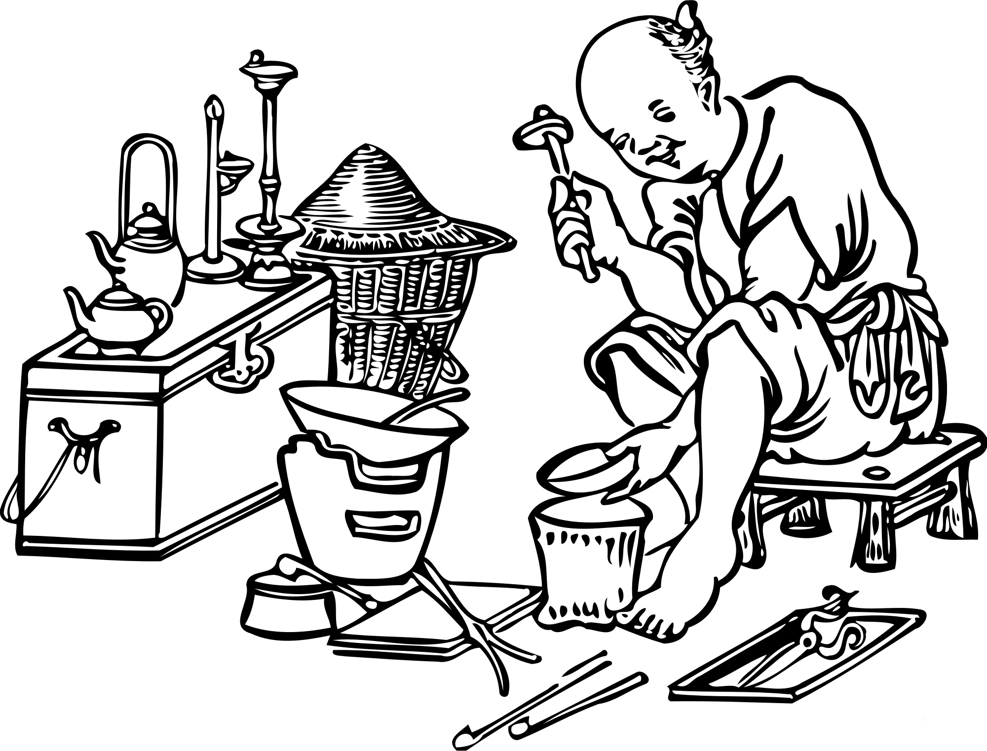 Vintage Metal Working coloring page - ColouringPages