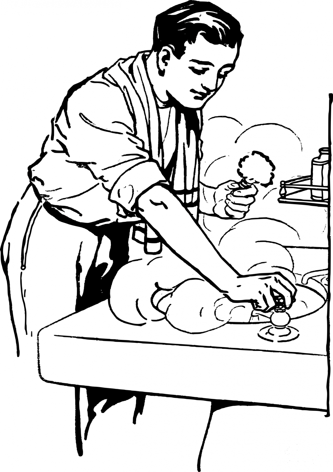 Vintage Old Style Sink coloring page - ColouringPages