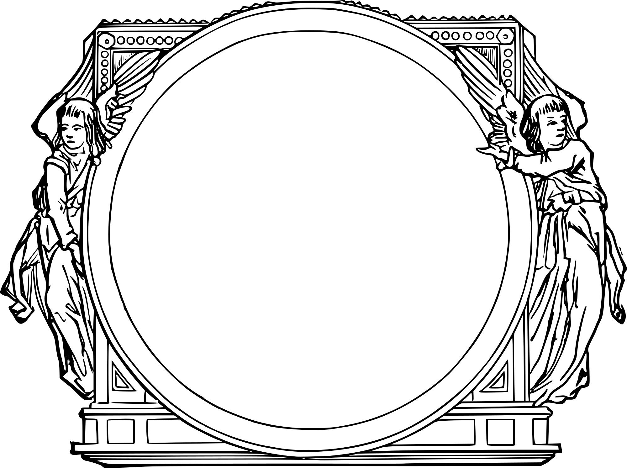 Vintage Ornate Frame coloring page - ColouringPages