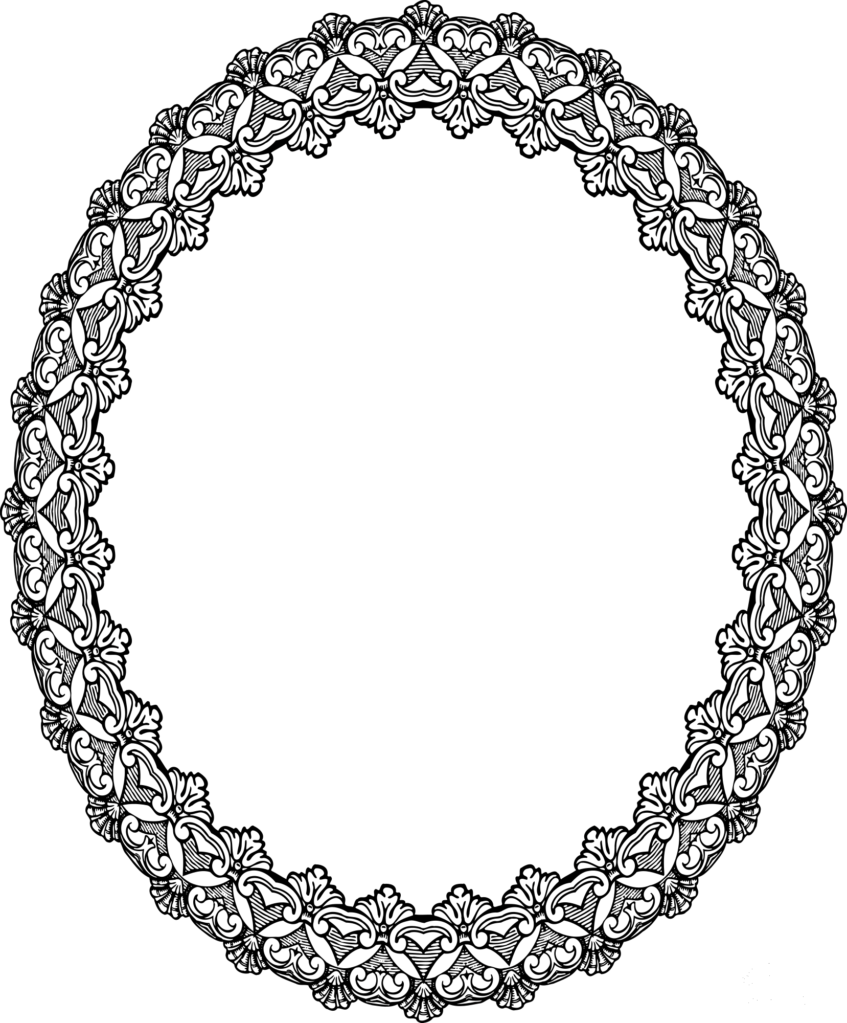 Vintage Ornate Frame coloring page - ColouringPages