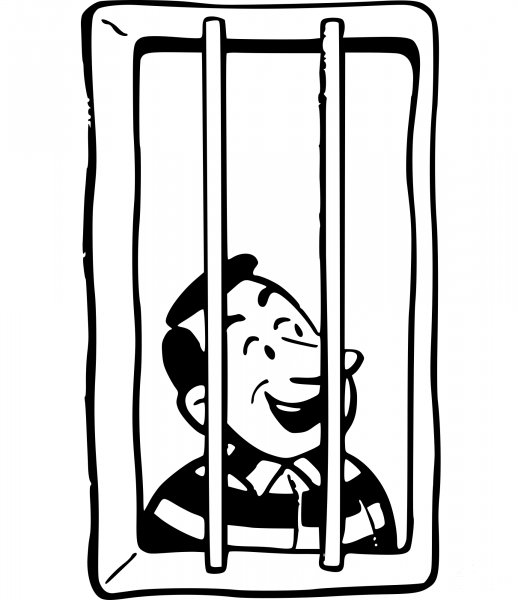 Vintage Prisoner coloring page - ColouringPages