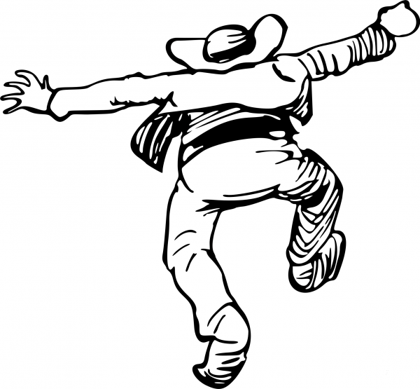 Vintage Running Man coloring page - ColouringPages