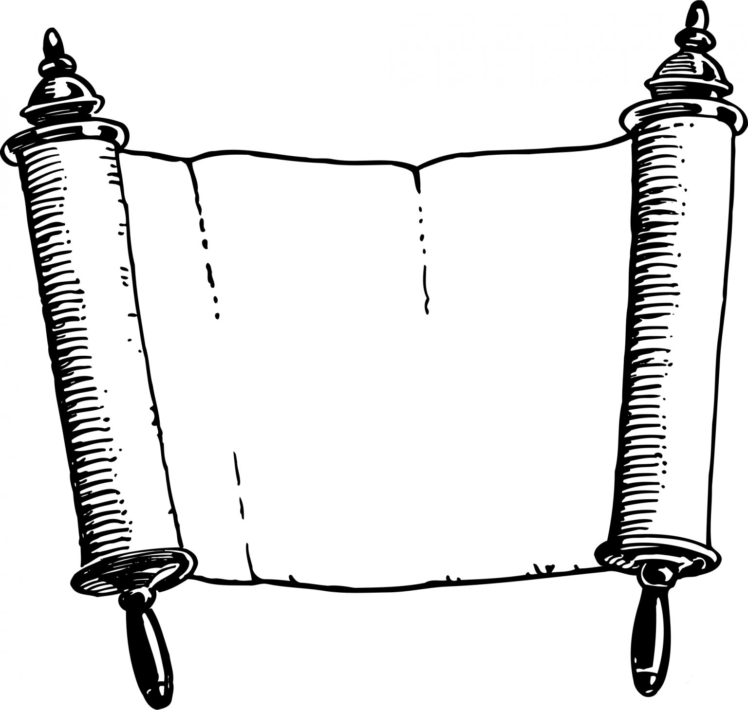 Vintage Scroll Blank coloring page - ColouringPages