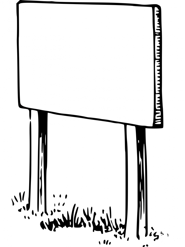 Vintage Sign coloring page - ColouringPages