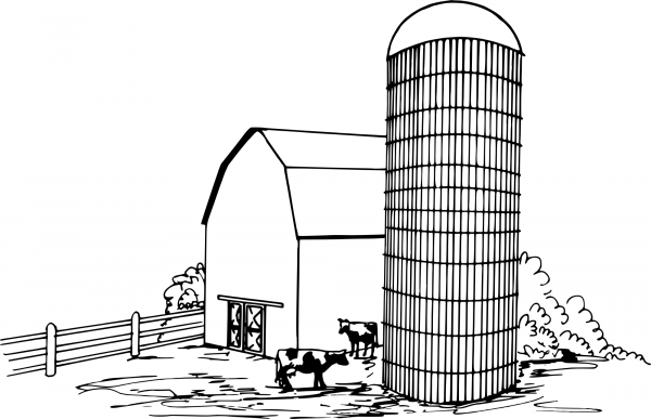 Vintage Silo coloring page - ColouringPages