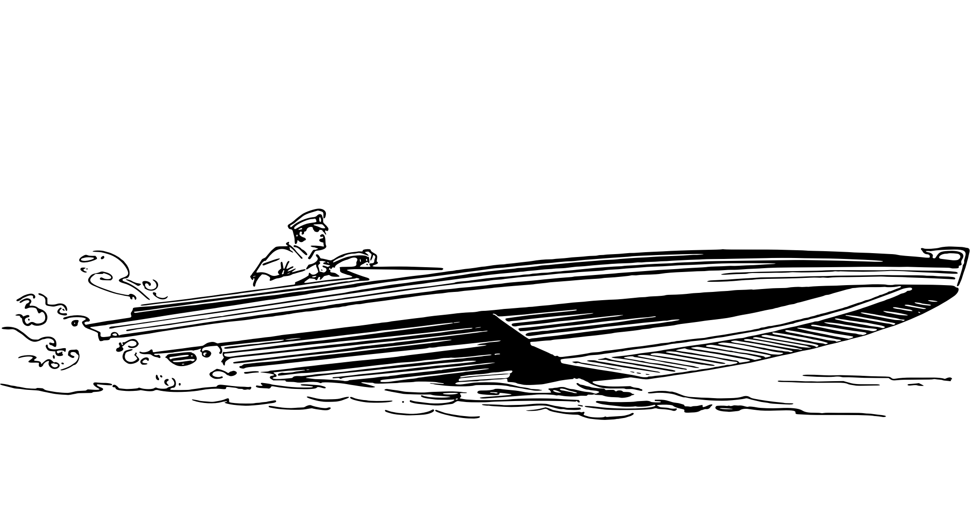 Vintage Speedboat coloring page - ColouringPages